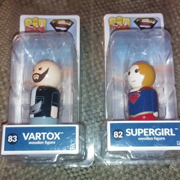 Toys | Pin Mate Supergirl Vartox Wooden Figures New | Poshmark